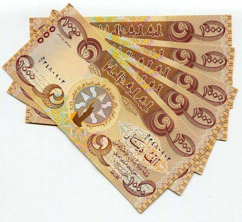 1000 New Iraqi Dinars Currency